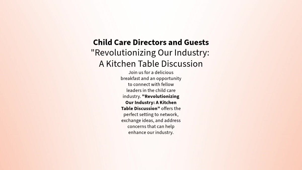 Revolutionizing Our Industry: A Kitchen Table Discussion